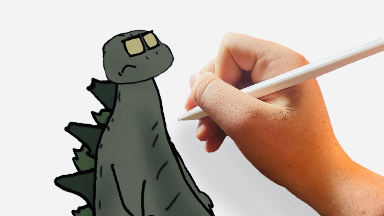 Drawing TRIANGLE (Godzilla vs Monkey) Animation characters - YouTube