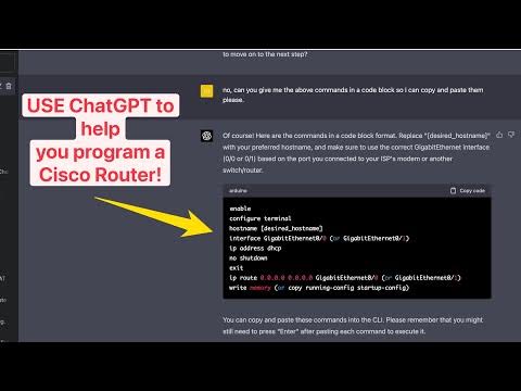 Setup CISCO Router using ChatGPT 💡 - YouTube