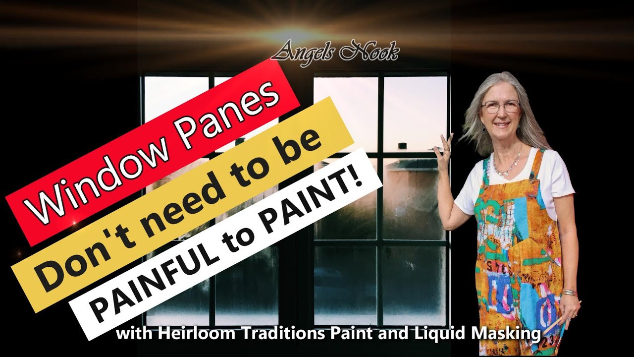 Easy Window Frame Painting | Masking Liquid H2O Tips for Perfect Glass ...