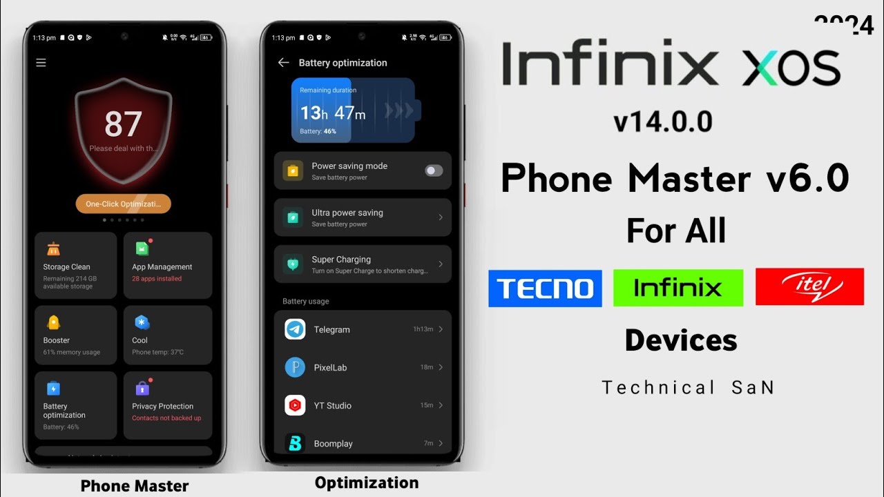 Phone Master V6.0 New Update For All Tecno, Infinix & Itel Devices ...
