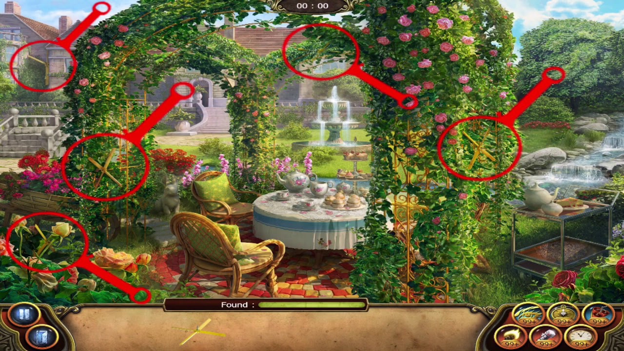 The Secret Society: Hidden Mystery - Garden Tea Party Hidden Objects ...
