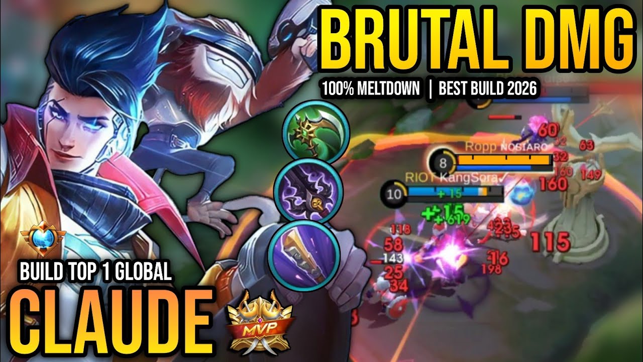 CLAUDE BEST BUILD 2026 | BUILD TOP 1 GLOBAL CLAUDE GAMEPLAY | MOBILE ...