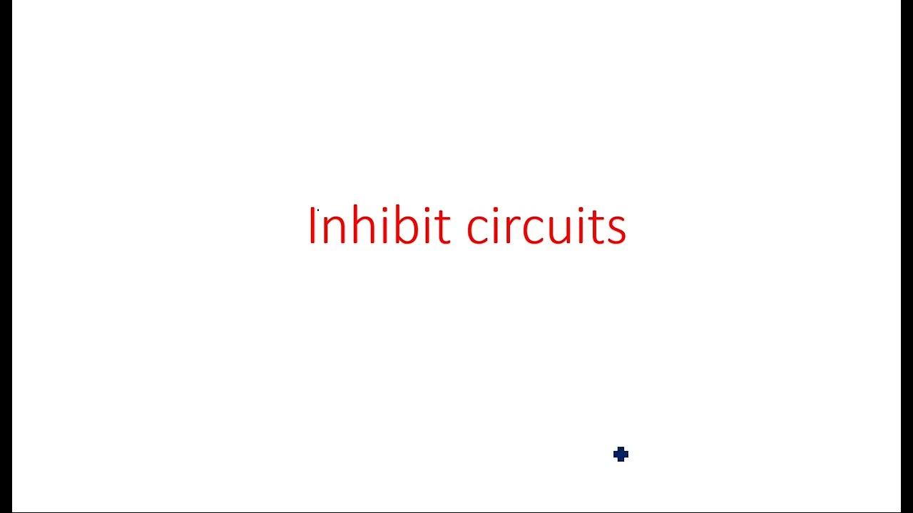 Inhibit circuits | Enable | STLD | Lec-25 - YouTube