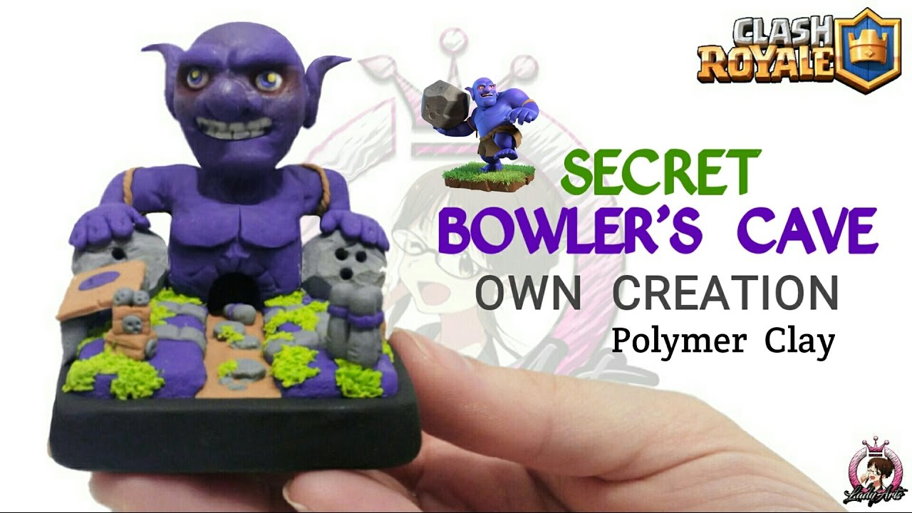 Secret Bowler,s Cave Arena | Clash Royale | Polymer Clay Tutorial - YouTube