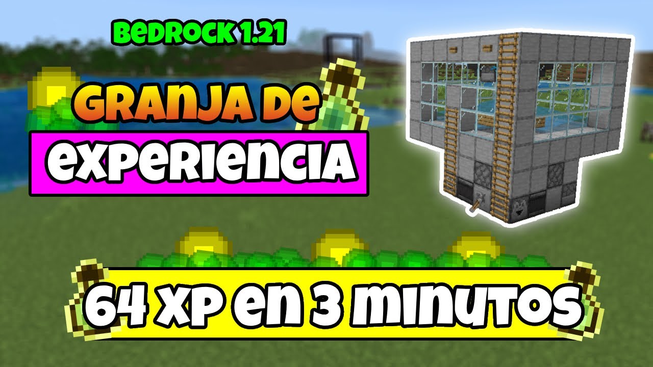 🔥 LA MEJOR GRANJA de EXPERIENCIA Fácil y Efectiva 😉| Minecraft Bedrock ...