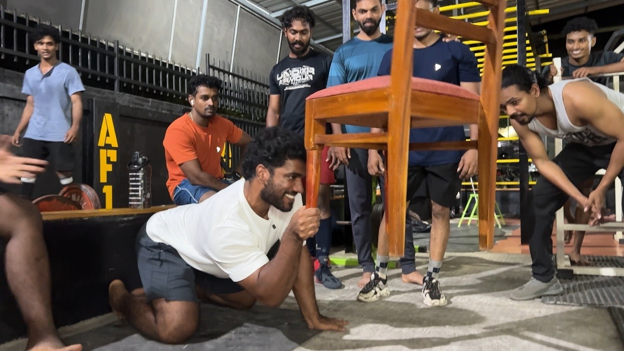 Doing the Chair Challenge at my GYM! - YouTube