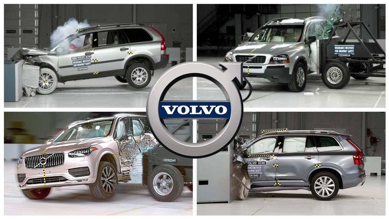 Volvo xc90 crash test comparison (2003-Present) - YouTube