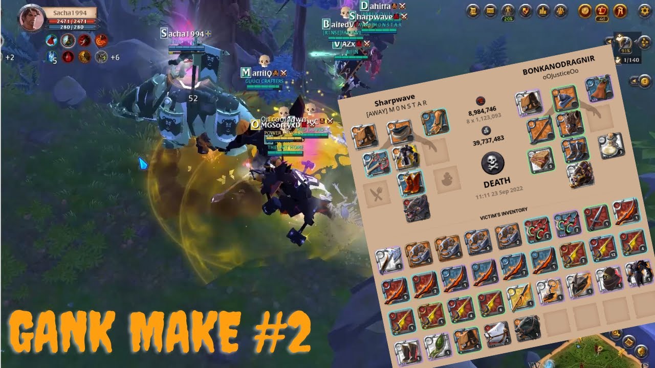 ALBION ONLINE GANK MAKE#2 | 40.000.000 ELITE BEAR | GIVEAWAY | RED ZONE ...