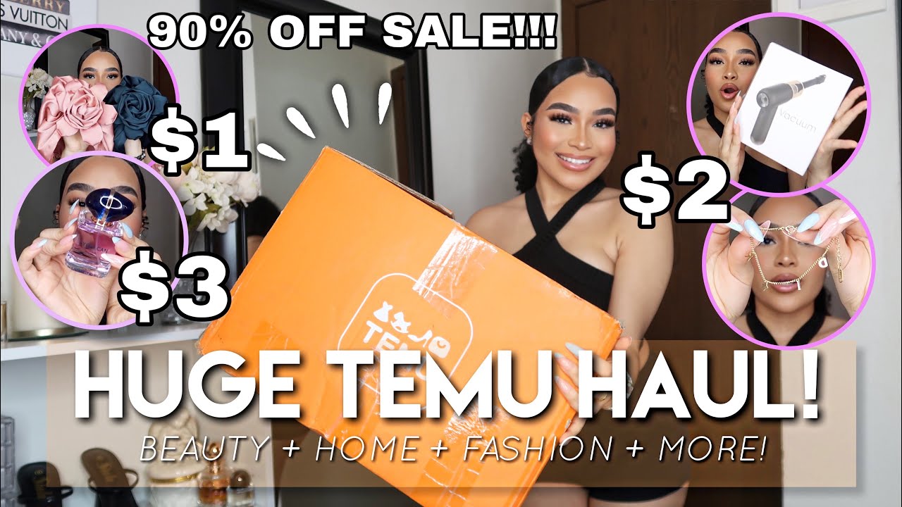 HUGE TEMU HAUL WORTH $150 ♡ BEAUTY + HOME + FASHION & MORE! | Is Temu ...