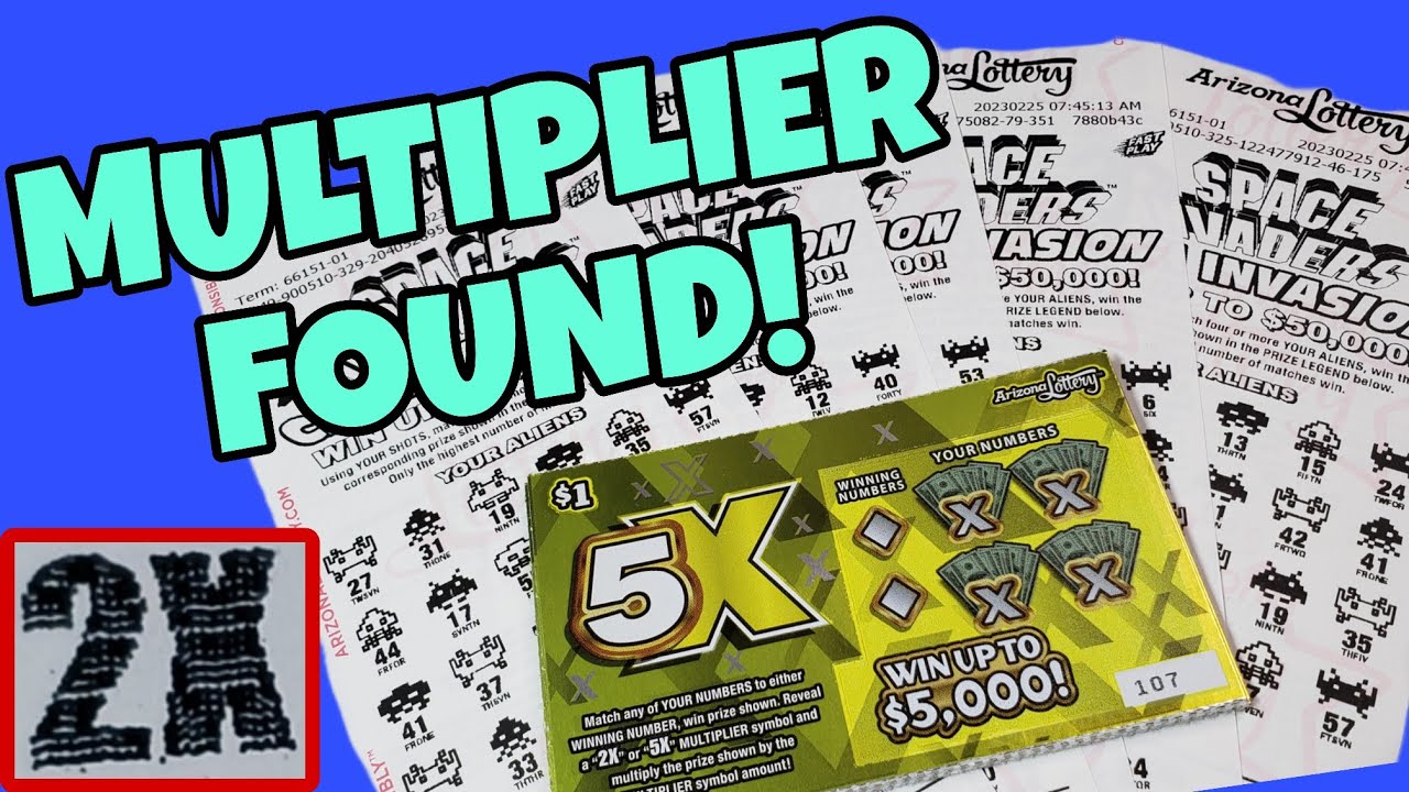 New Ticket Wins🤑 $5 Space Invaders + 5x - Arizona Lottery - YouTube