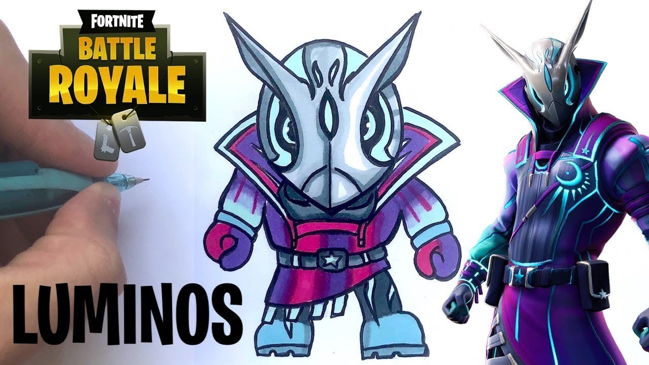 HOW TO DRAW LUMINOS SKIN FORTNITE - YouTube