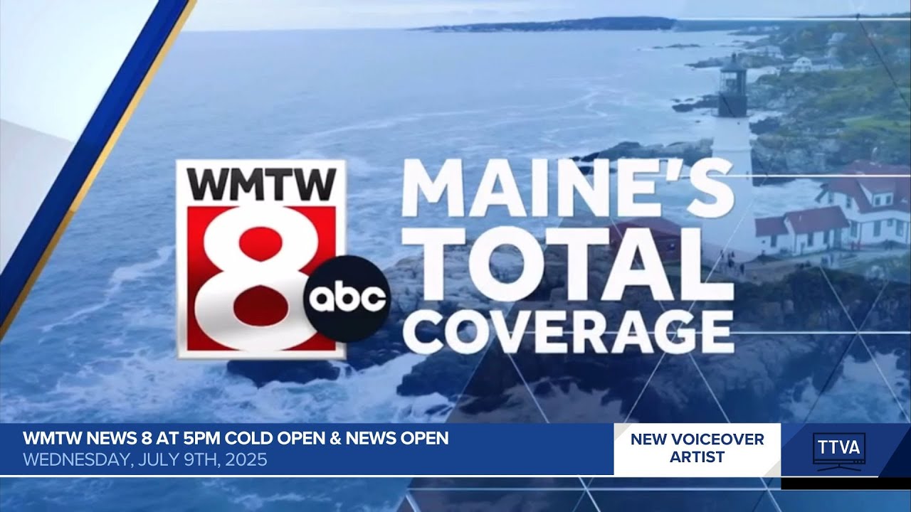 WMTW News 8 at 5pm Cold Open & News Open - 7/9/2025 [New Voiceover ...