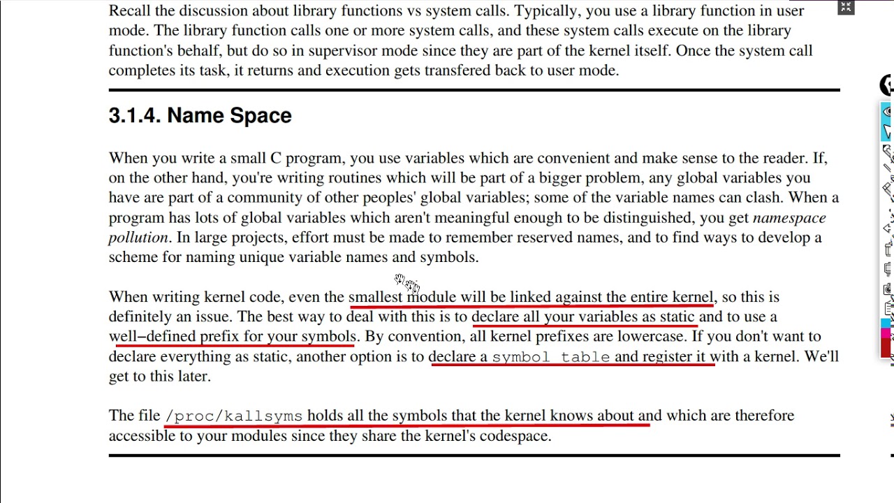 Kernel Vs User Space program and Symbol Table - YouTube