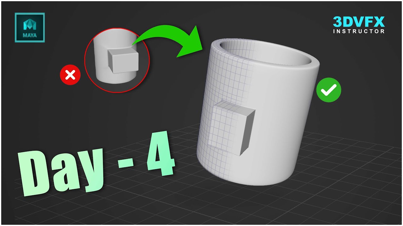 Why Topology is Crucial for 3D Modeling in Maya Day - 1 #topology - YouTube