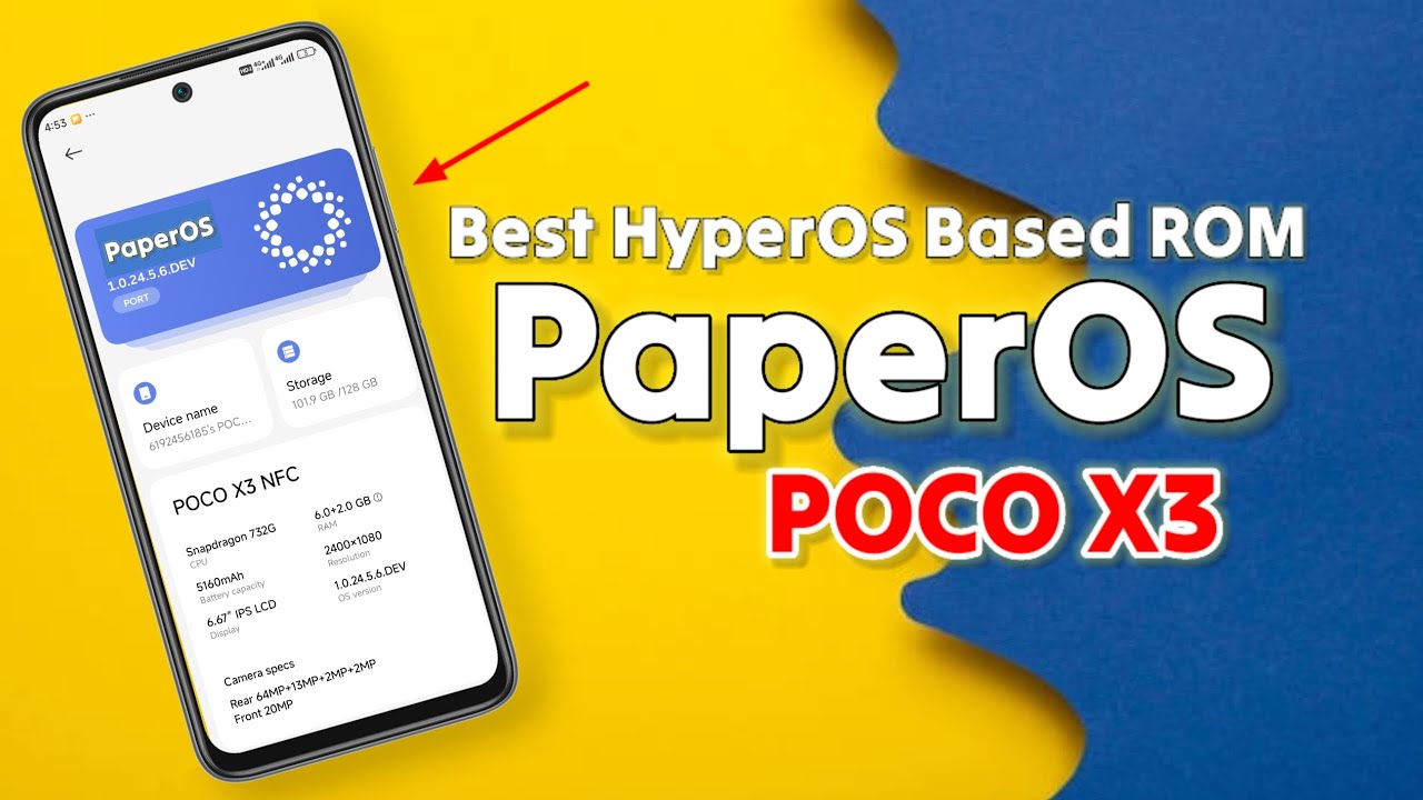 Hyper_PaperOS Best Custom ROM for POCO X3 - YouTube