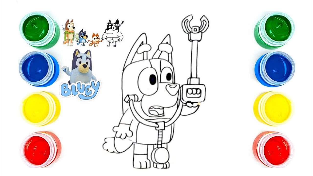 Drawing Bluey Compilation Adventure 🏝️ - YouTube