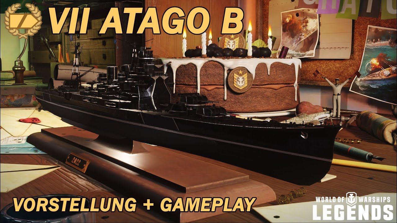 ATAGO B - Vorstellung und erstes Gameplay - World of Warships Legends ...