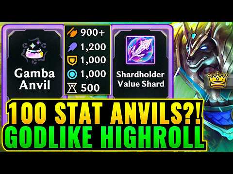 100 Stat Anvil Run: Thousands of Stats w/ Early Fortune + Gamba Anvil | League Arena Gameplay