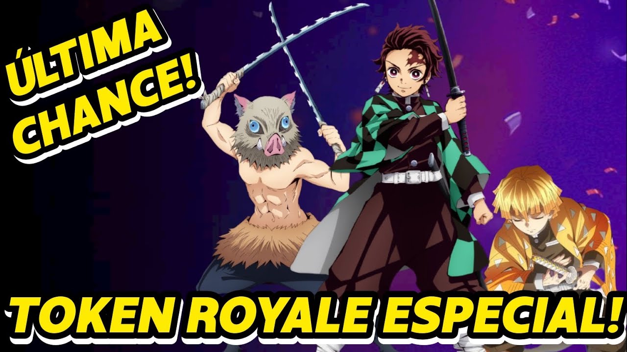 PEGANDO AS SKINS DO DEMON SLAYER, TANGIRO, ZENITSU E O INOSUKE! TOKEN ...