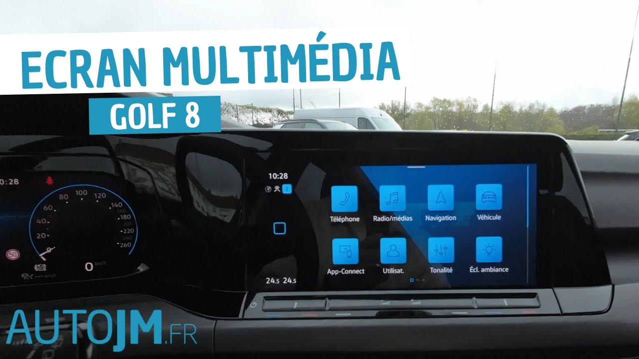 Golf 8 : comment utiliser l'écran multimédia et quelles sont les ...