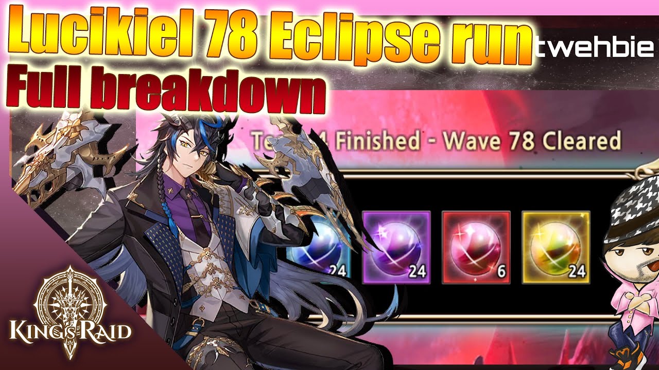 Lucikiel eclipse wave 78 breakdown - King's raid - YouTube