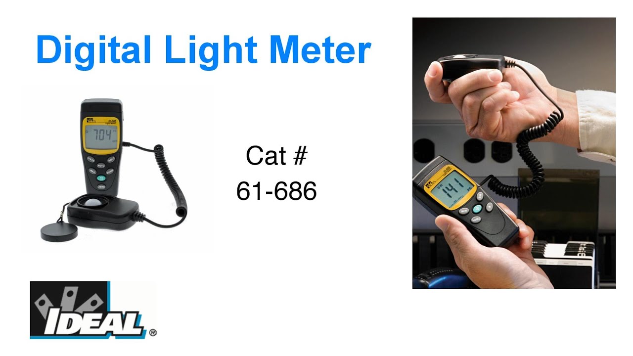 61- 686 IDEAL Light Meter - YouTube