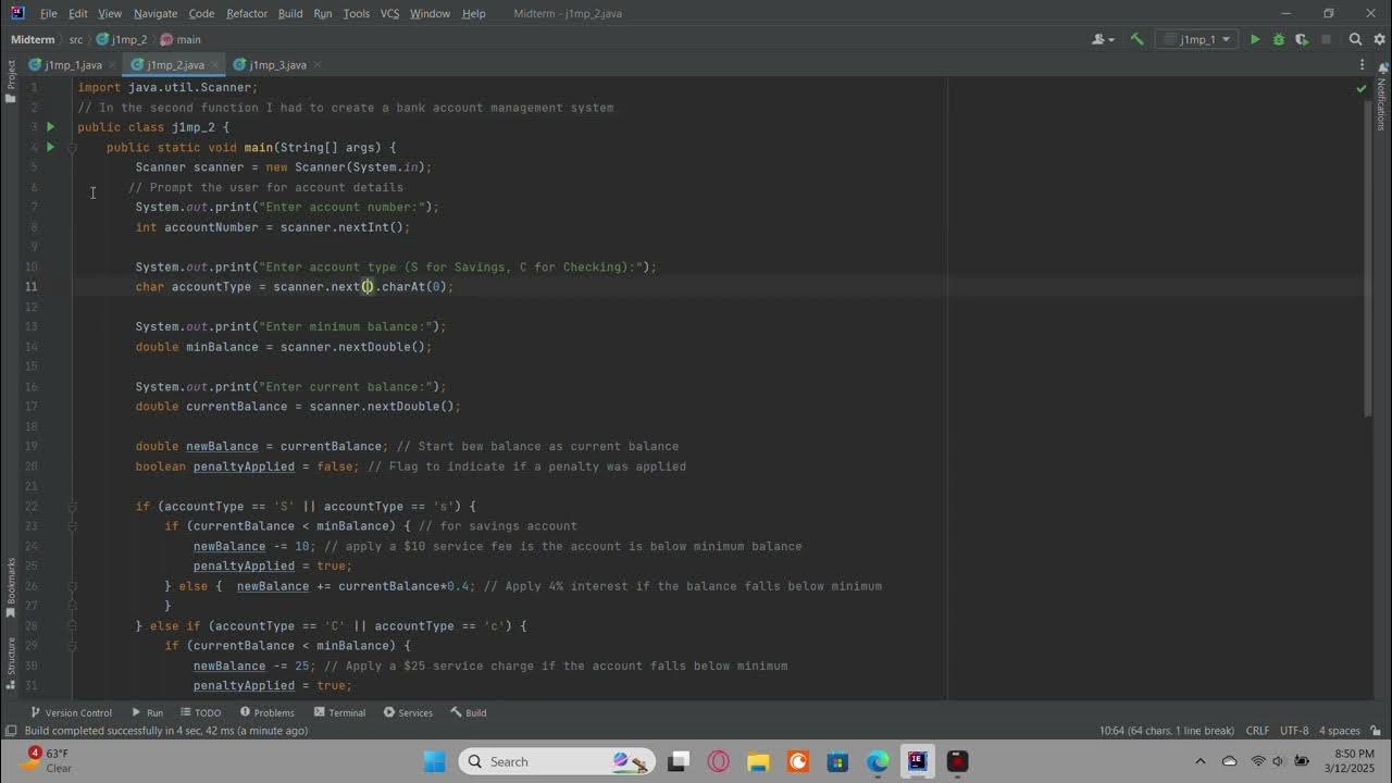 CIST2371: Java Programming I (46813) Presentation Midterm Project - YouTube