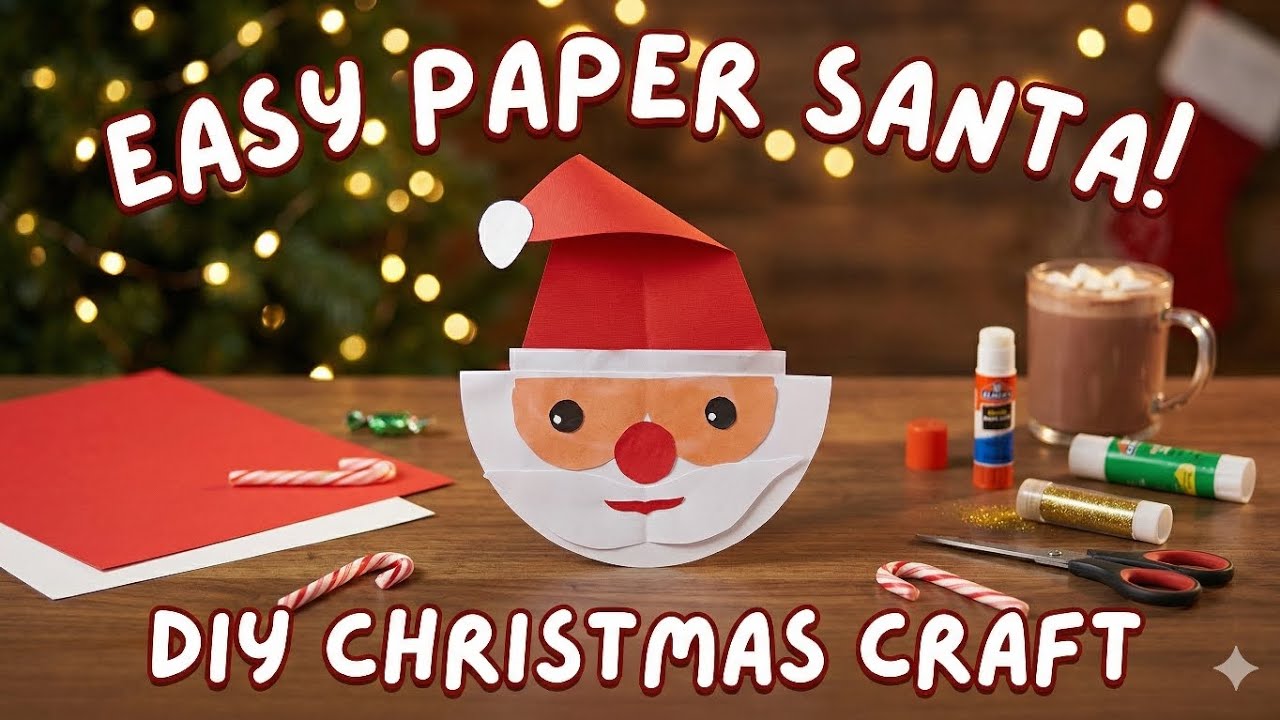 DIY Paper Santa Claus 🎅 Easy Christmas Craft Ideas 2025 - YouTube