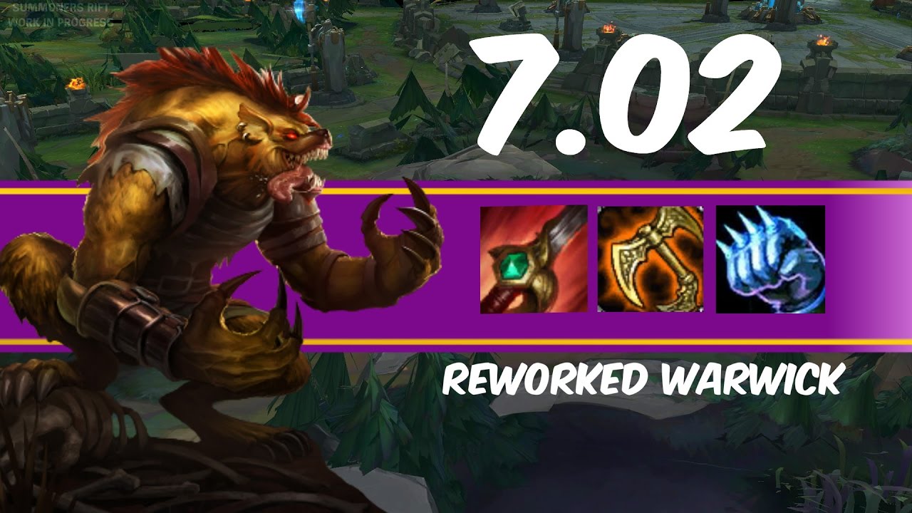 [RO] Warwick Jungle Patch 7.02 - Reworked Tank Warwick | Live ...