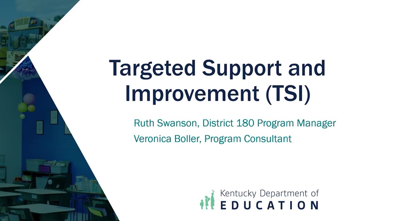 Targeted Support and Improvement (TSI) - YouTube