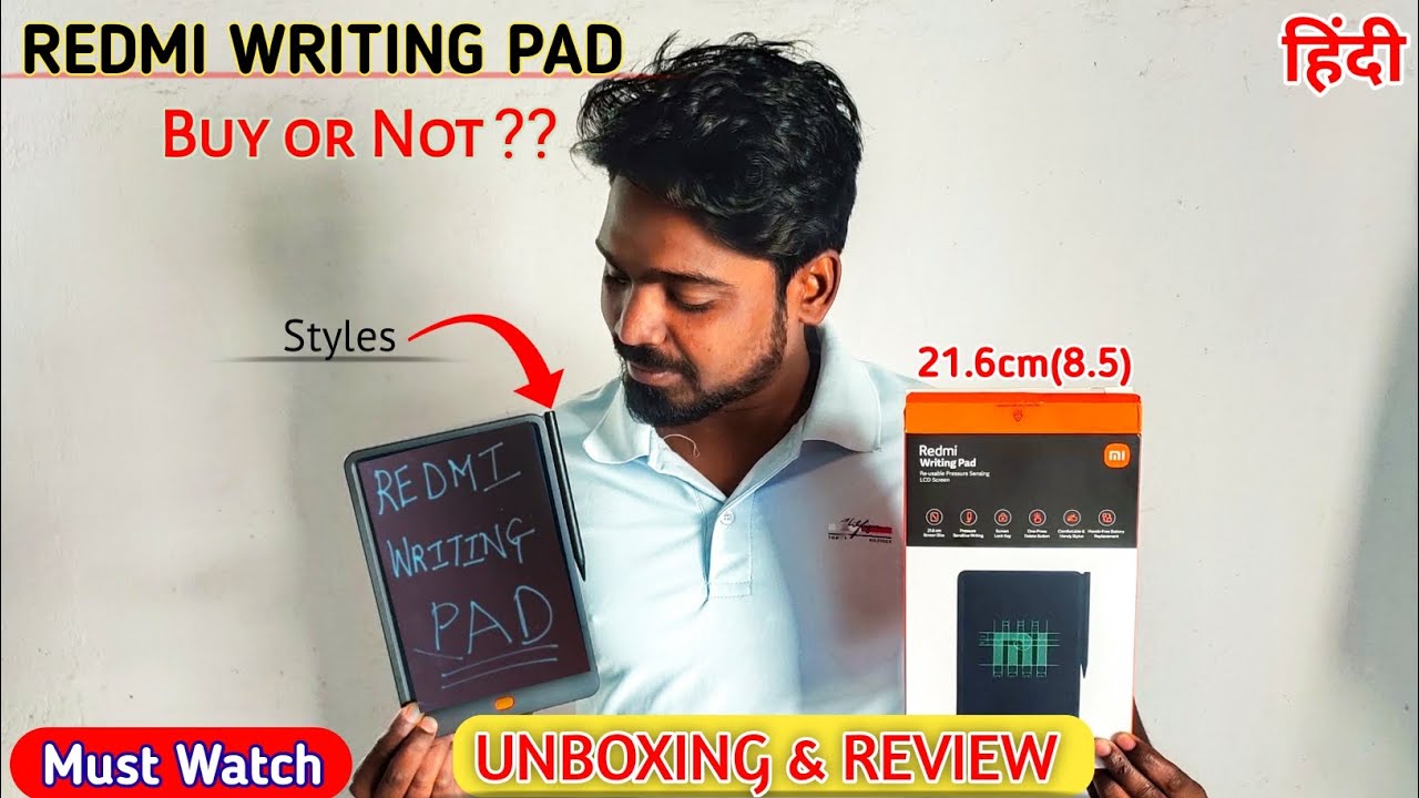 Redmi Writing Pad|Redmi Writing Pad Review - YouTube