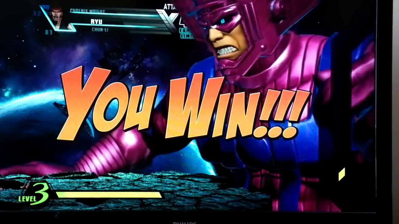 Ultimate Marvel vs. Capcom 3 PS3 GAMEPLAY GALACTUS MODE - YouTube