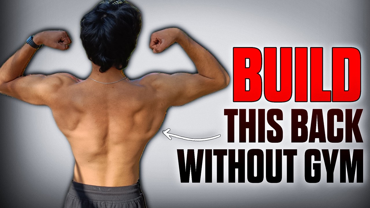 Best back workout to build muscles without gym(no equipment needed ...