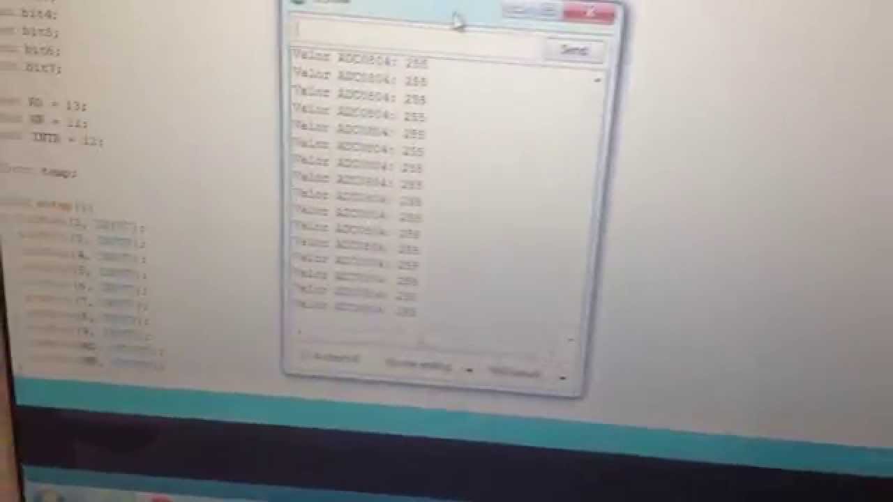 Teste de operação do ADC0804 com o Arduino. - YouTube