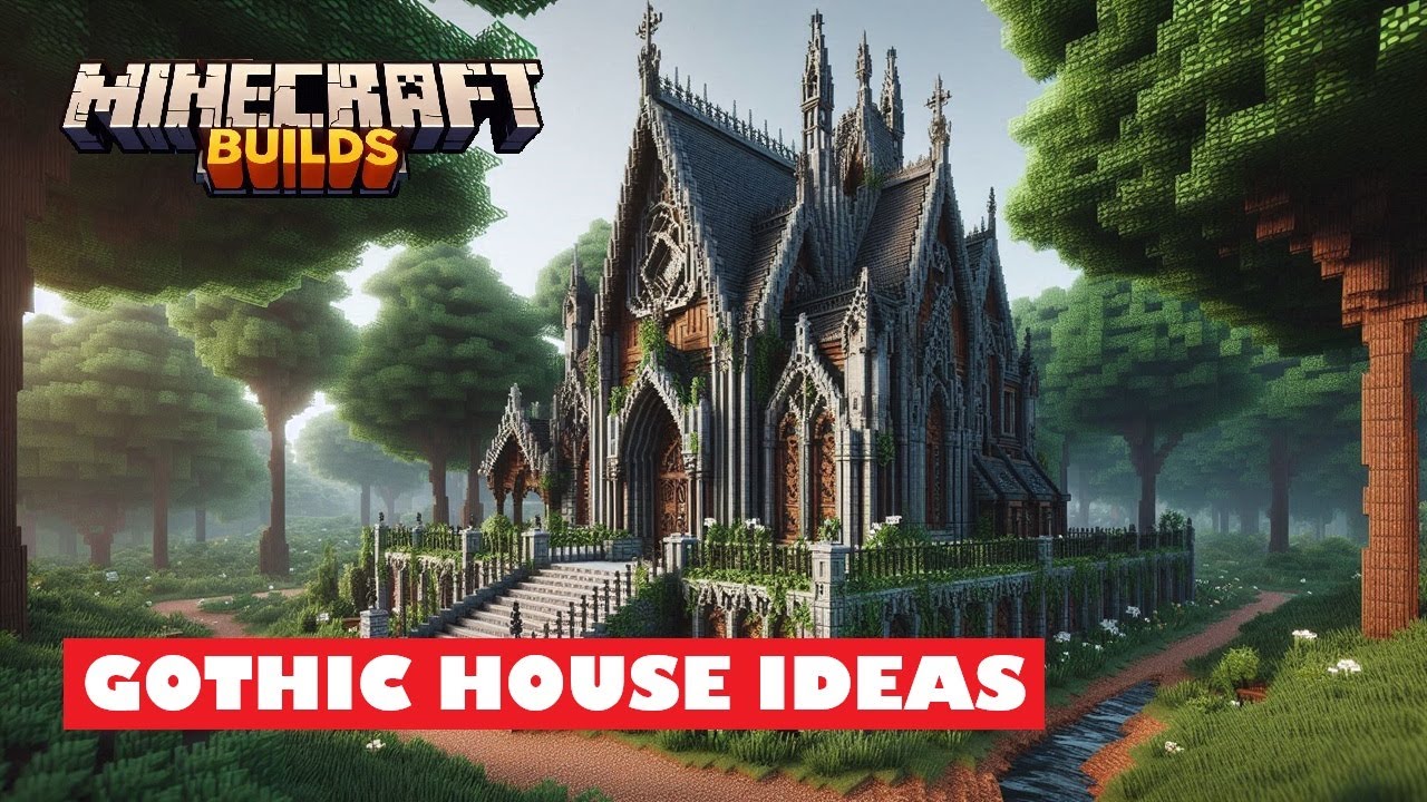 Minecraft GOTHIC HOUSE Build Ideas | 50+ Different Designs - YouTube