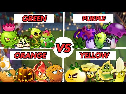 PvZ2 Power Tile Battlez | Team Green Vs Purple Vs Orange Vs Yellow ...