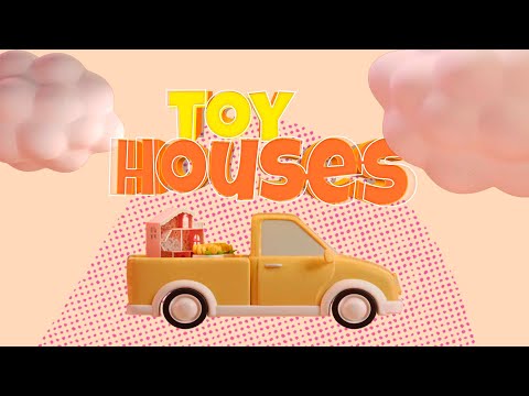 Looped promotional video. Production of toy houses. Instagram Reels