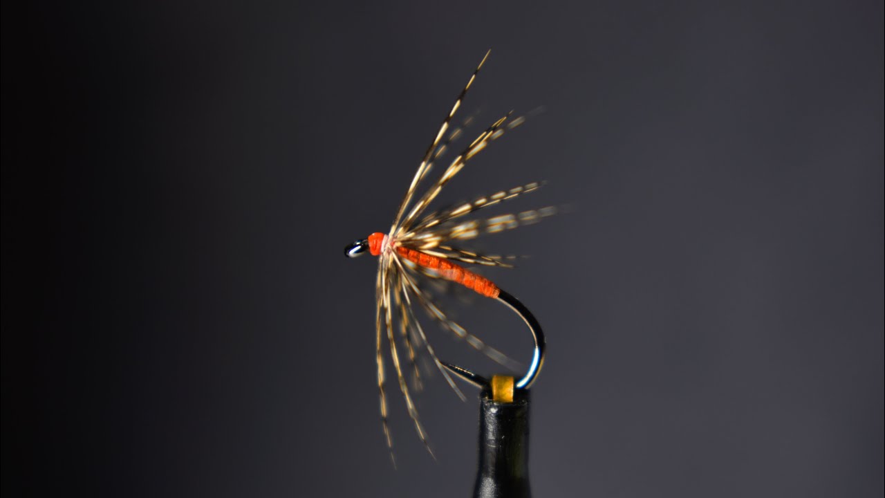 Viazanie Orange & Partridge - mokrej musky/pavucika (tying Orange ...