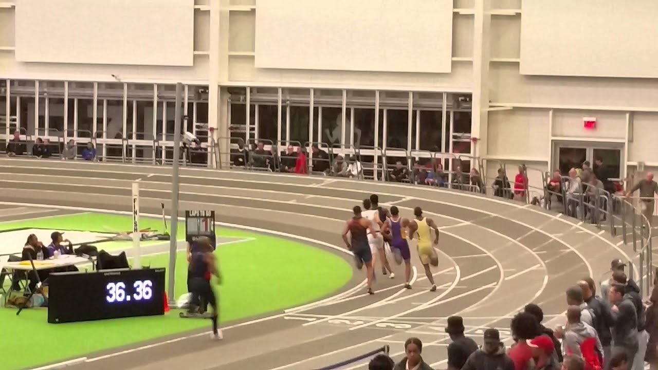 500m dash mens Heat 1 Great Dane Classic 1/16/16 - YouTube