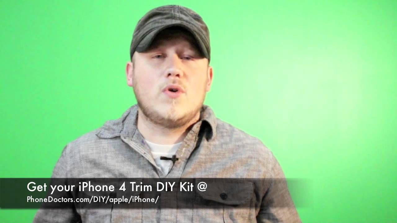Replace your iPhone 4 Screen Trim - YouTube