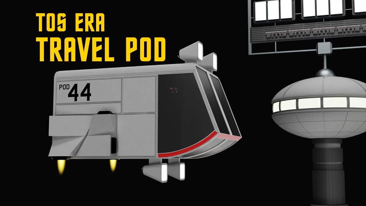 TOS Era Travel Pod - Render Test - YouTube