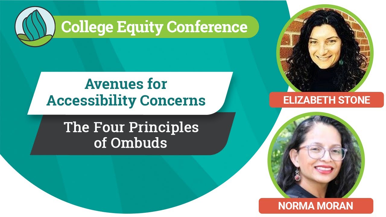 Avenues for Accessibility Concerns: The Four Principles of Ombuds - YouTube