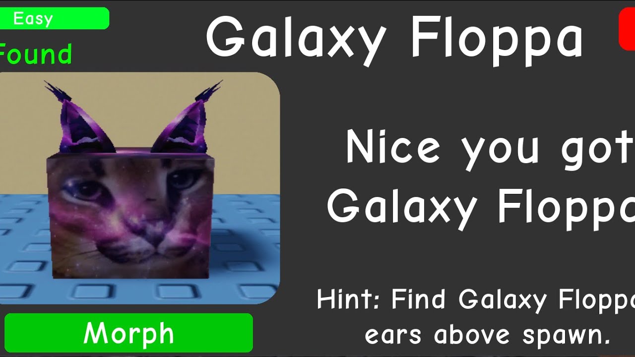 How To Get The “Galaxy Floppa” | Find The Floppa Morphs #roblox #floppa ...