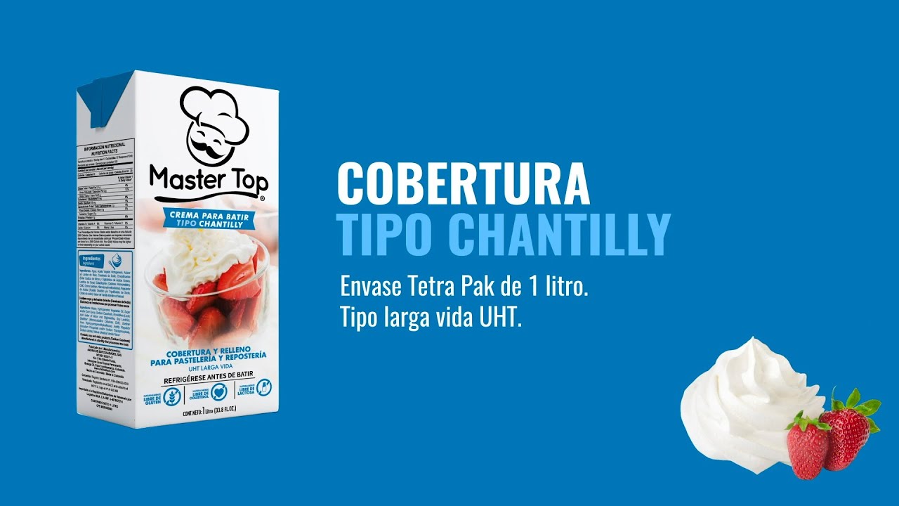 MASTER TOP CREMA PARA BATIR TIPO CHANTILLY - YouTube
