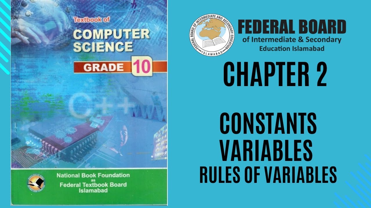 19 Constants Variables Rules Of Variables Chapter 2 Programming In C Youtube