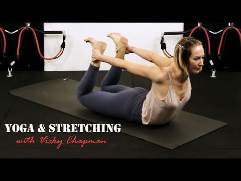 YOGA & STRETCHING with Vicky Chapman - 15mins Yoga Workout - YouTube