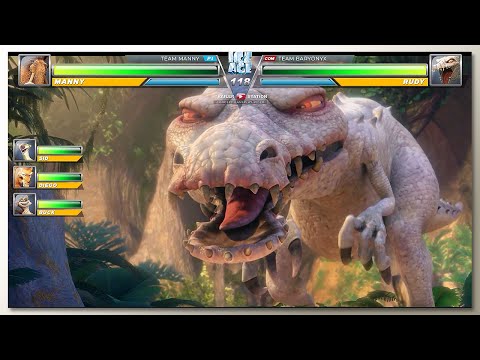 Team Mammoth vs Baryonyx Final Battle with Healthbars