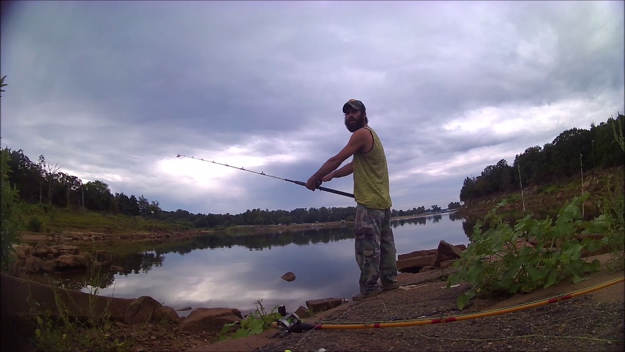 Catfishing with my dog at Keystone Lake ok - YouTube