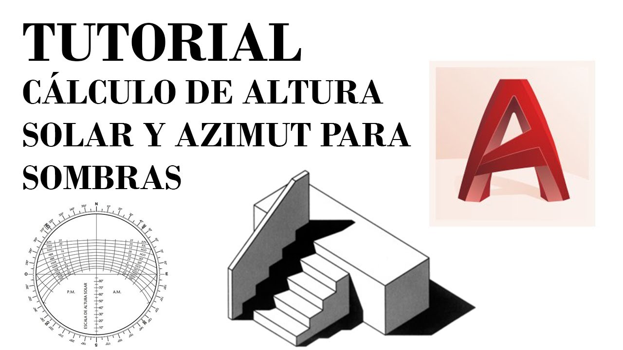 Cálculo de altura solar y azimut para sombras - YouTube