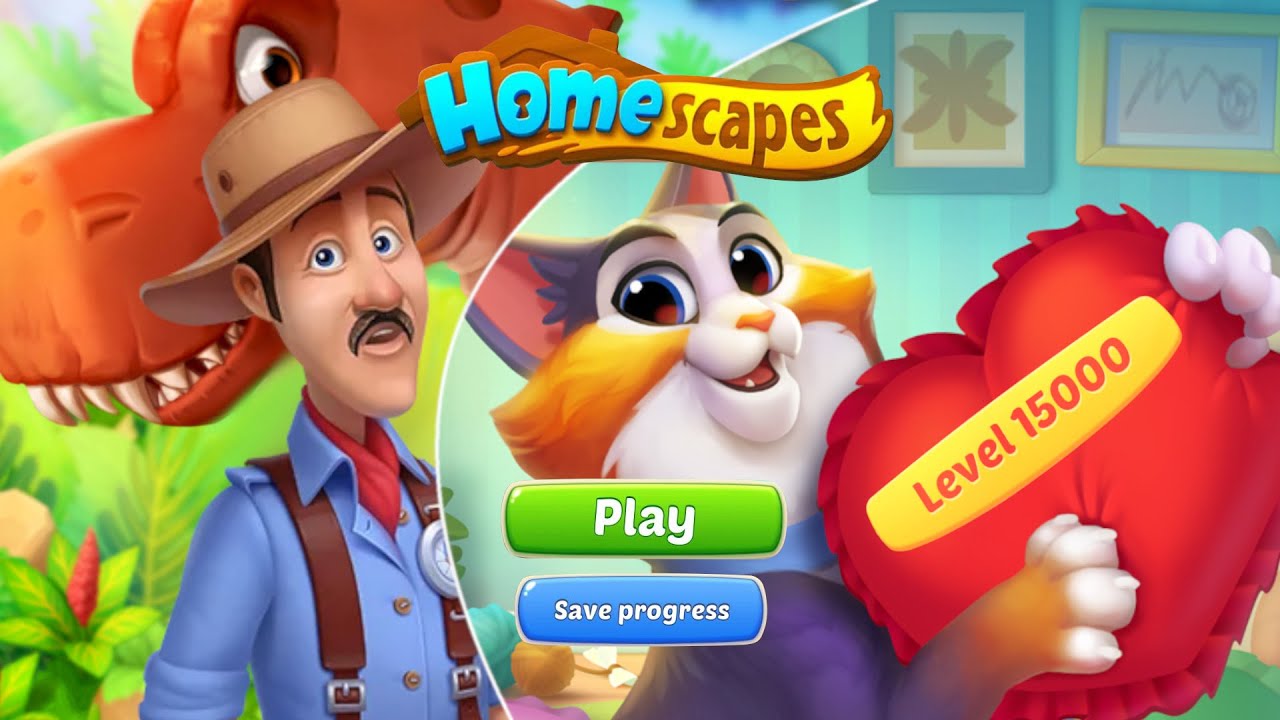 LEVEL 15000 - Homescapes - JURASSIC WORLD & MAINE COON SEASONS - Full ...